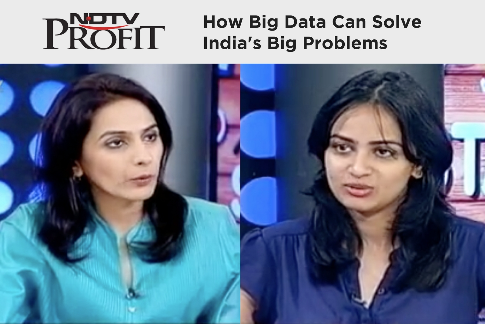 NDTV: Big Data Can Help Solve India's Big Problems | SocialCops